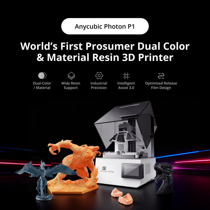 Anycubic Photon P1 Dual Color Resin Printer - Vertex 3D