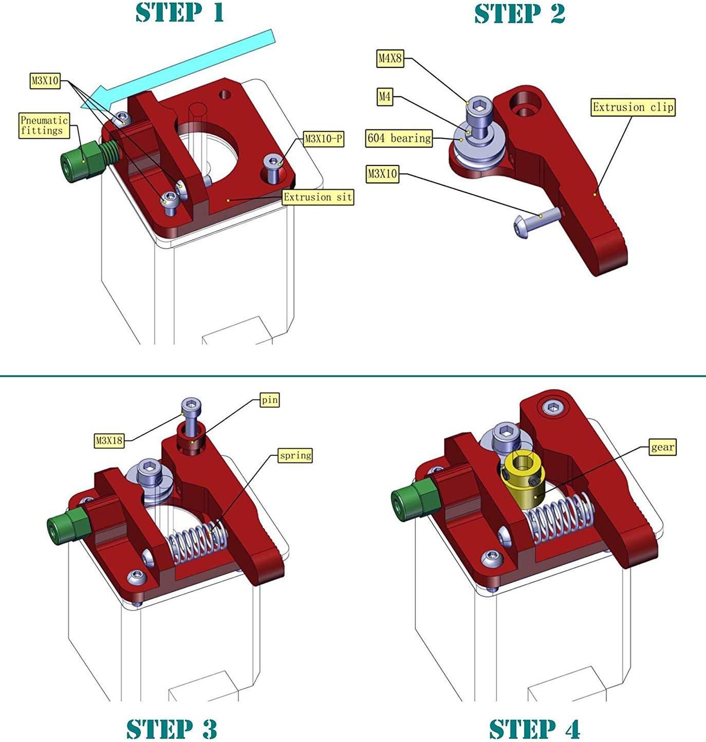 Creality Metal Extruder Kit for Ender 3, Ender 5, and CR-10S