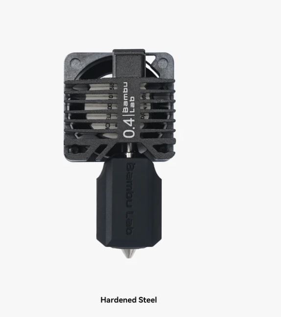 Bambu Lab X1C Complete Hotend Assembly with Hardened Steel Nozzle